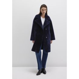 Mavi Damen Parka "WOVEN LONG JACKET"baritone blau, Gr. S, unifarben, 100% Polyester, Jacken, Kunstfell Mantel