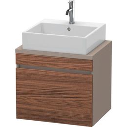 Duravit DuraStyle Waschtisch-Unterschrank DS530002143 60 x 47,8 cm, nussbaum dunkel/basalt matt, f&uuml;r Konsole, 1 Auszug