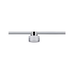 Paulmann Schienensystem-Leuchten "URail Schienenspot Topa Dot 350lm 4,9W 4000K 230V Chrom, Klar, Satin", B:8cm H:7,3cm Ø:8cm, silber,