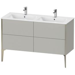 Duravit XViu Waschtisch-Unterschrank XV44850B107 128x48x59,4cm, 4 Ausz&uuml;ge, stehend, champagner matt, betongrau matt