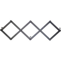 Garderobenhalter, B:70cm H:24cm T:4cm, schwarz, HOFMANN LIVING AND MORE, Metall, Garderobenhalter