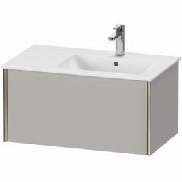 Duravit XViu Waschtisch-Unterschrank XV40260B107 81 x 40 x 48 cm, betongrau matt, 1 Auszug, wandh&auml;ngend, champagner matt