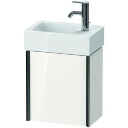Duravit XViu Waschtisch-Unterschrank XV4230RB222 36,4 x 39,7 x 23,4 cm, rechts, wei&szlig; hochglanz, 1 T&uuml;r, schwarz matt