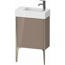 Duravit XViu Waschtisch-Unterschrank XV4532RB186 48,4 x 49,3 x 23,4 cm, rechts, cappucino hochglanz, 1 T&uuml;r, champagner matt