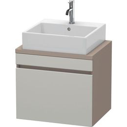 Duravit DuraStyle Waschtisch-Unterschrank DS530000743 60 x 47,8 cm, betongrau/basalt matt, f&uuml;r Konsole, 1 Auszug