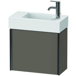 Duravit XViu Waschtisch-Unterschrank XV4232LB290 48,4 x 39,7 x 23,4 cm, links, flannel grey seidenmatt, 1 T&uuml;r, schwarz matt