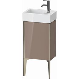 Duravit XViu Waschtisch-Unterschrank XV4530LB186 36,4 x 49,3 x 23,4 cm, links, cappucino hochglanz, 1 T&uuml;r, champagner matt