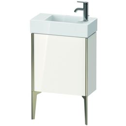 Duravit XViu Waschtisch-Unterschrank XV4532RB122 48,4 x 49,3 x 23,4 cm, rechts, wei&szlig; hochglanz, 1 T&uuml;r, champagner matt