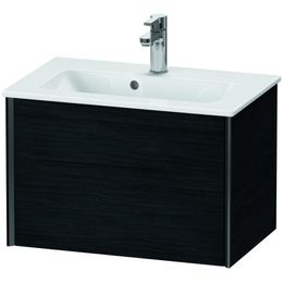 Duravit XViu Waschtisch-Unterschrank XV40780B216 61 x 40 x 39 cm, Eiche schwarz, 1 Auszug, wandh&auml;ngend, schwarz matt
