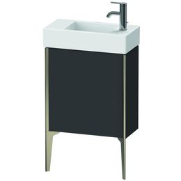 Duravit XViu Waschtisch-Unterschrank XV4532RB180 48,4 x 49,3 x 23,4 cm, rechts, graphit supermatt, 1 T&uuml;r, champagner matt