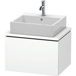 Duravit L-Cube Waschtisch-Unterschrank LC580001818 62 x 47,7 cm, wei&szlig; matt, f&uuml;r Konsole, 1 Auszug
