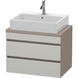 Duravit DuraStyle Waschtisch-Unterschrank DS530600743 70 x 47,8 cm, betongrau/basalt matt, f&uuml;r Konsole, 2 Schubk&auml;sten