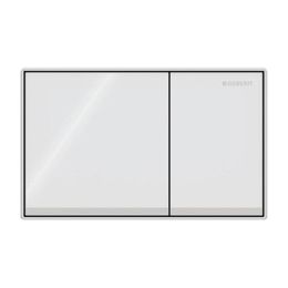 Geberit Bet&auml;tigungsplatte Omega 60 Square 115081SI1 Glas weiss, f&uuml;r Omega Sp&uuml;lk&auml;sten