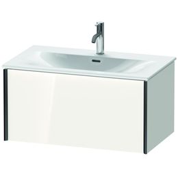 Duravit XViu Waschtisch-Unterschrank XV40340B222 81 x 39,7 x 48 cm, wei&szlig; hochglanz, 1 Auszug, schwarz matt