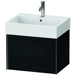 Duravit XViu Waschtisch-Unterschrank XV42340B216 58,4 x 39,7 x 45,4 cm, Eiche schwarz, 1 Auszug, schwarz matt