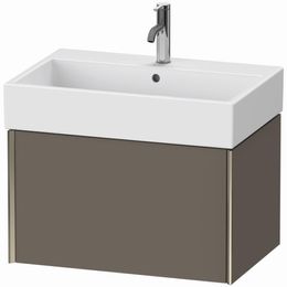 Duravit XViu Waschtisch-Unterschrank XV42350B190 68,4 x 39,7 x 45,4 cm, flannel grey seidenmatt, 1 Auszug, champagner matt