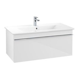 Villeroy & Boch Villeroy und Boch Venticello Waschtisch-Unterschrank A93501DH 95,3 x 42 x 50,2 cm, Griff Chrom, Glossy White