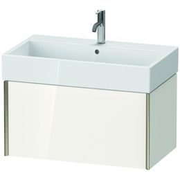 Duravit XViu Waschtisch-Unterschrank XV42360B185 78,4 x 39,7 x 45,4 cm, wei&szlig; hochglanz, 1 Auszug, champagner matt