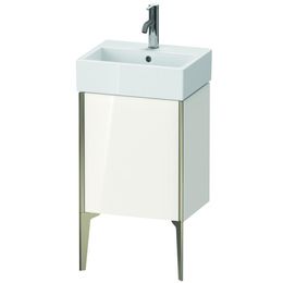 Duravit XViu Waschtisch-Unterschrank XV4531RB122 43,4x33,4x49,3cm, champagner matt, T&uuml;r rechts, wei&szlig; hochglanz