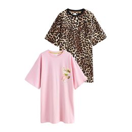 next Nightgown female Brown, Pink size S
