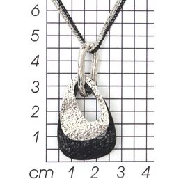 Firetti Damen Lange Kette "Halsschmuck schwarz wei&szlig; Optik", Metall, L: 84,5, schwarz, Metall, Halsketten