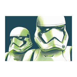 Komar Bild "Star Wars Faces Stormtrooper", B/H/T: 70cm x 50cm, Star Wars, 1 Stk., bunt, Wohnzimmer, Bilder, Wandbild zur Dekoration im Kinderzimmer -