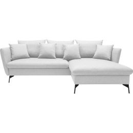 Ecksofa OTTO HOME, B:258cm H:91cm, beige, 100% Polyester;PU-Schaum und Nosag-Federung.;Federung Ottoman : 12 x Feder Type B 1650mm;Ferderung 2