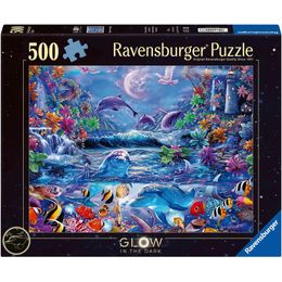 Ravensburger Kinder Puzzle "Glow in the Dark, Im Zauber des Mondlichts", bunt, B:49cm H:36cm, Puzzles, Made in Germany