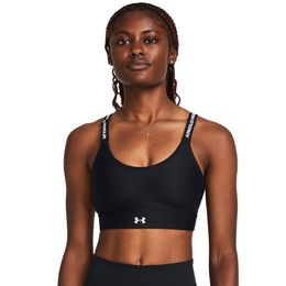 Under Armour Damen Sport-BH "UA INFINITY MID 2.0 BRA", Gr. Sschwarz,, weiß, Obermaterial: 86% Polyester, 14% Elasthan, BHs