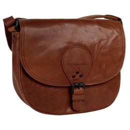 SPIKES & SPARROW Damen Umh&auml;ngetasche, SPIKES & SPARROW, braun, Leder, Taschen, echt Leder