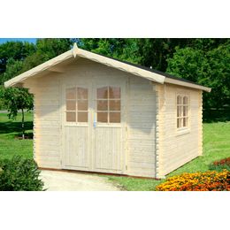 Gartenhaus Palmako, beige, Massivholz, Gartenh&auml;user, "Sally", 10,2 qm
