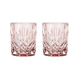 Nachtmann Whiskyglas "Whiskybecher Noblesse Fresh 295 ml 2er Set", rosa, Trinkgefäße