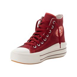 Converse Damen Sneaker "CHUCK TAYLOR ALL STAR MOVE PLATFORM RETRO SPORT", Gr. 36, rot, Leder, Schuhe