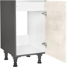 Sp&uuml;lenschrank Nobilia, B:45cm H:87cm T:58,3cm, wei&szlig;, K&uuml;che, Schr&auml;nke, ""Riva", Ausrichtung w&auml;hlbar, vormontiert, in den Breiten", 45 und 60 cm, mit