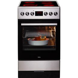 Amica Elektro-Standherd "SHC 903 001 E", silber, Herdsets, Komfortables Kochen und Backen mit bequemer Handhabung