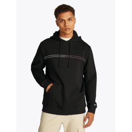Tommy Jeans Herren Kapuzensweatshirt "TJM REG ENTRY GRAPHIC HOODIE EXT", schwarz, Gr. XXXL, Sweatware, Obermaterial: 100% Baumwolle, Sweatshirts, mit