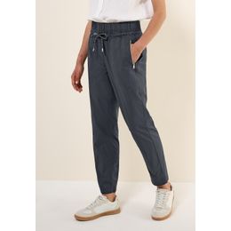 Cecil Damen Jogger Pants, grau, Gr. XXL, unifarben, Web, 98% Baumwolle, 2% Elasthan, Hosen, Middle Waist