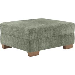 Hocker MR. COUCH, B:98cm H:44cm T:82cm, gr&uuml;n, Dolce (100% Polyester), Wohnzimmer, Hocker, "Hilla", Mit DuraSpring-Taschenfederkern, bis 140 kg