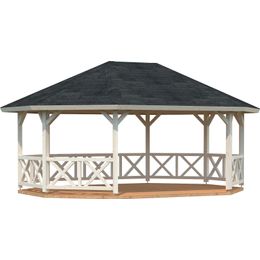 Holzpavillon Palmako, transparent, Garten, Pavillons, "Betty", BxT: 615x551 cm, transparent