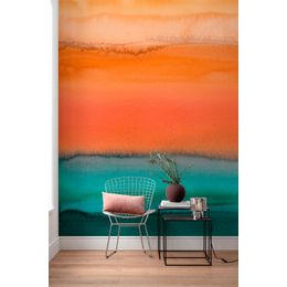Komar Fototapete "Digitaldruck Vlies - Risveglio - Größe 300 x 250 cm", Rollen:, orange, Schlafzimmer, Tapeten, Wohnzimmer, Schlafzimmer