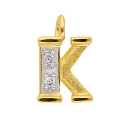 Adelia&acute;s ADELIA ́S Damen Buchstabenanh&auml;nger "Damen Gold Schmuck 585 Gold Buchstabenanh&auml;nger mit Diamant", 0,02 VVS = sehr sehr kleine Einschl&uuml;sse mit Diamant,