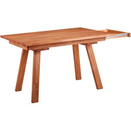 Esstisch, B:125cm H:75cm T:85cm, braun, MASSIVLINE & MORE, Garten, Tische, "Lorenzo/Roberto, K&uuml;chentisch, Tisch, Esstisch, Holztisch",