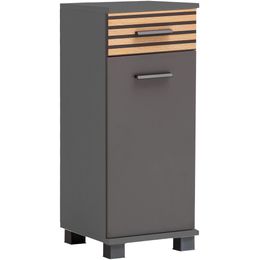 Unterschrank Welltime, B:30,3cm H:75,3cm T:32,6cm, schwarz, FSC-zertifizierter Holzwerkstoff, Badezimmer, Schr&auml;nke, "Katta, Breite 30 cm",