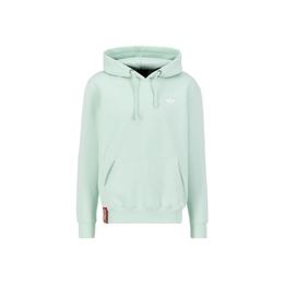Herren Hoodie "Basic Hoodie SL", gr&uuml;n, Gr. L, Alpha Industries, Obermaterial: 80% Baumwolle, 20% Polyester, Sweatshirts
