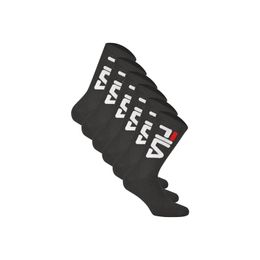 Fila Herren Kurzsocken "Socken 6er Pack", Gr. 35, schwarz, Obermaterial: 75% Baumwolle CO. 23% Polyester PES. 2% Elasthan EL., Socken