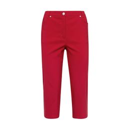 GOLDNER Damen 7/8-Hose "Kurzgröße Capri-Super-Stretch-Hose Carla", rot, Gr. 23, Obermaterial: 72% Viskose CV. 25% Polyamid PA. 3% Elasthan EL., Hosen