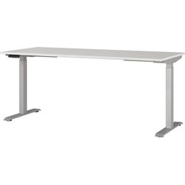 Schreibtisch Germania, B:180cm H:120cm T:80cm, silber, B&uuml;ro, Tische, "GW-Agenda elektrisch h&ouml;henverstellbar (72-120 cm)", mit Memory-Funktion &