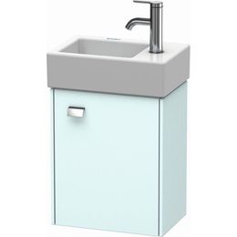Duravit Brioso Waschtischunterbau BR4049R1009 364x239mm, Lichtblau Matt/Chrom, T&uuml;r rechts