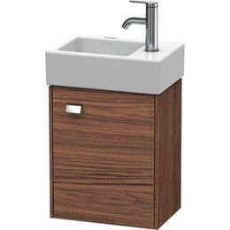 Duravit Brioso Waschtischunterbau BR4049R1021 364x239mm, Nussbaum Dunkel/Chrom, T&uuml;r rechts