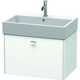 Duravit Brioso Waschtischunterschrank BR405401018 684x459mm, Wei&szlig; Matt, 1 Auszug, Griff Chrom